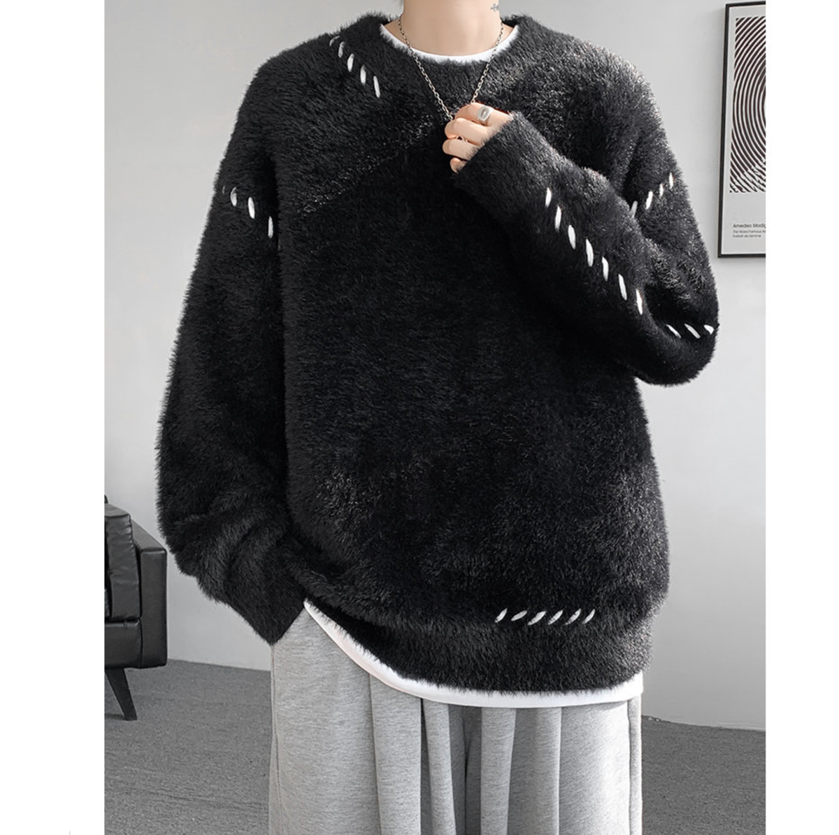 2024年 01月 1日 DSJD B220 # M2303 毛毛圓領冷衫衛衣 JJ2 – Daily-K Webstore